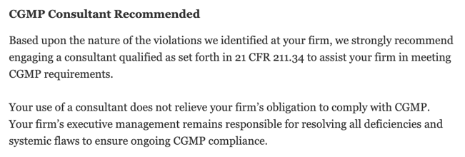 CGMP Consultant Recommended A Guide To FDA Warning Letter Response cgmp-consultant-recommended-a-guide-to-fda-warning-letter-response